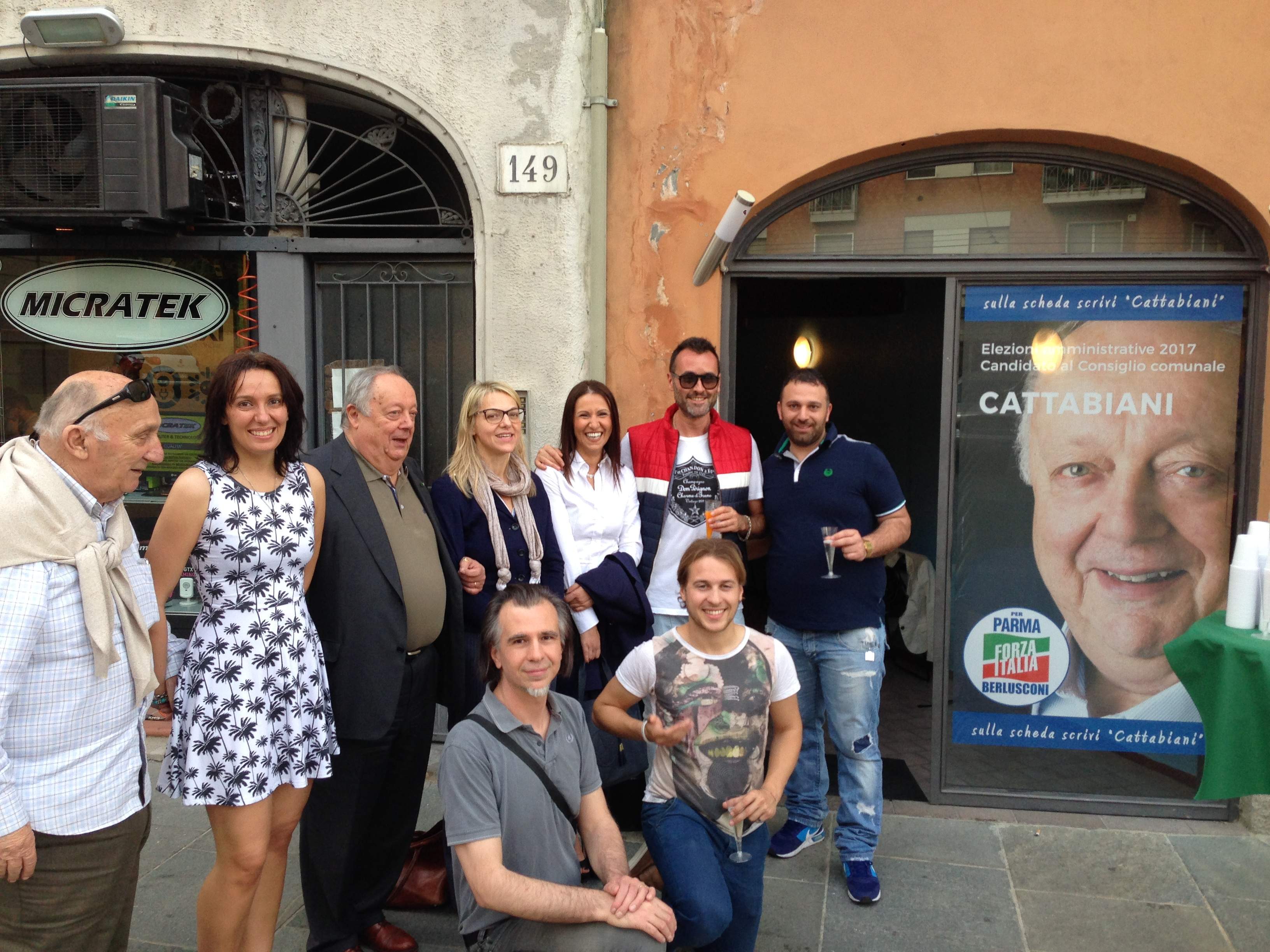 Elezioni - Cattabiani (FI) inaugura la sede in via Bixio - ParmaPress24